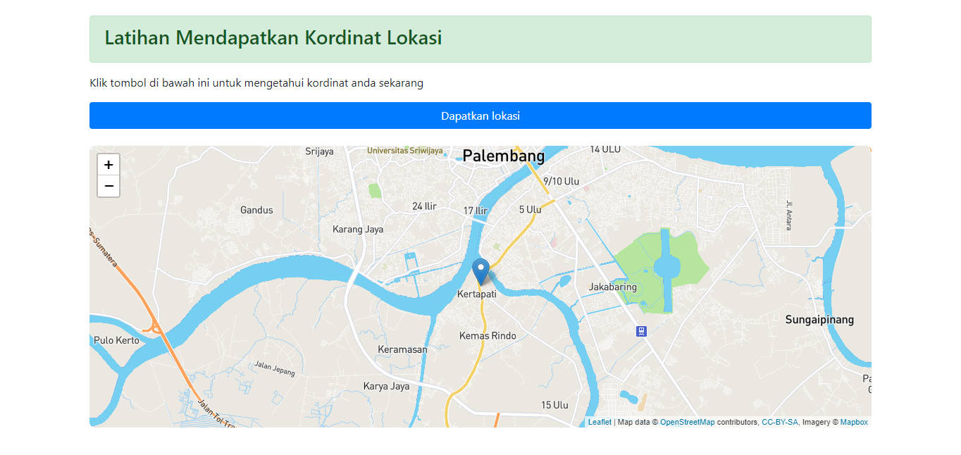 Cara Mengetahui kordinat saat ini dengan HTML & leaflet Js - Sahretech