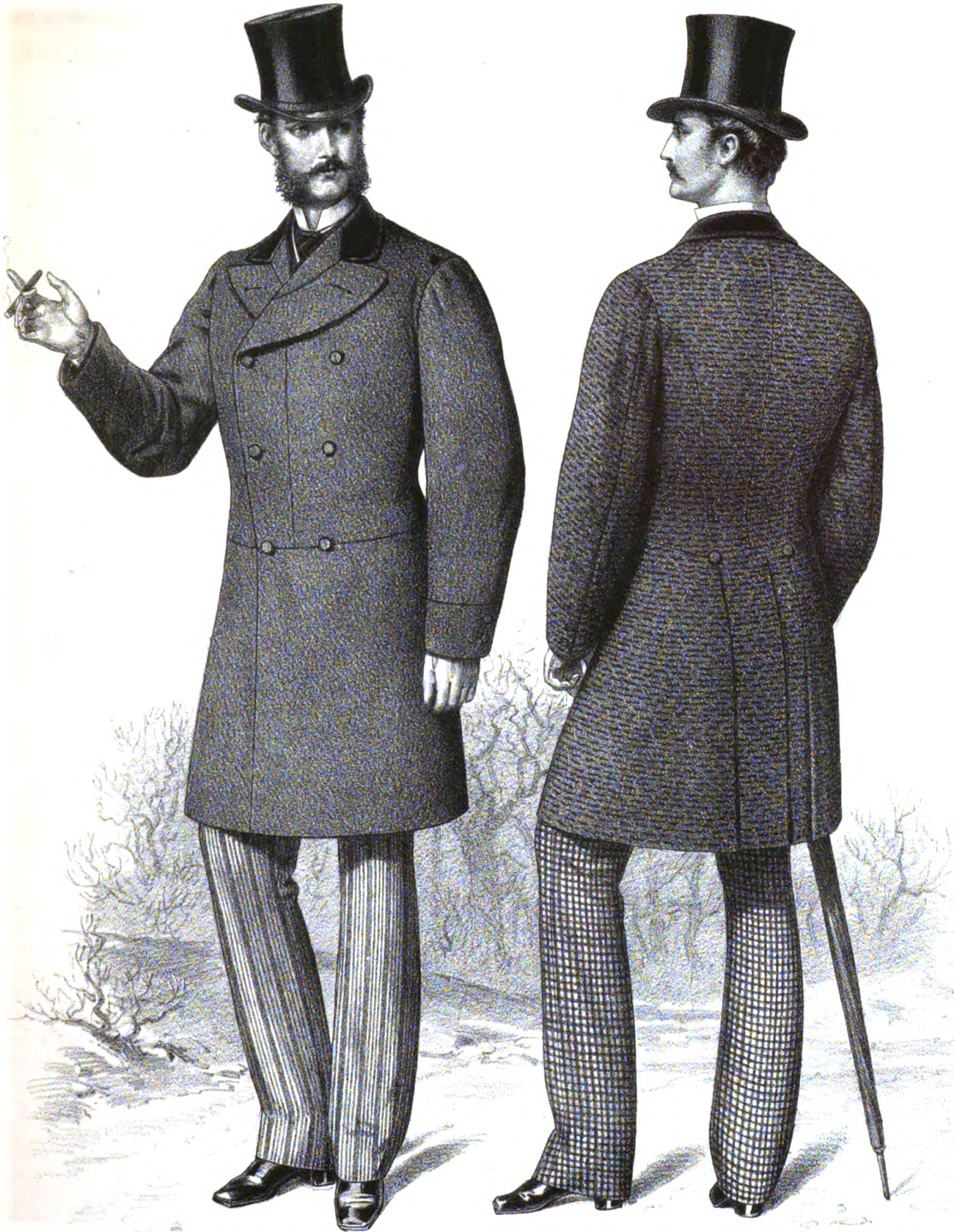 19th Century Historical Tidbits: 1872 Men's Fashions