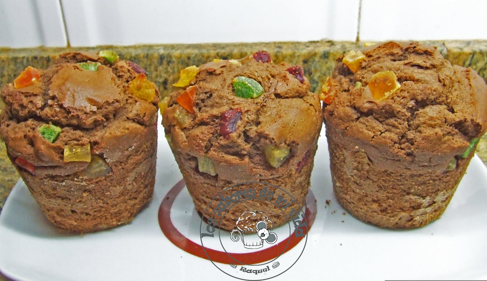 Los Sabores De Mi Vida: MUFFINS GIGANTES DE CHOCOLATE