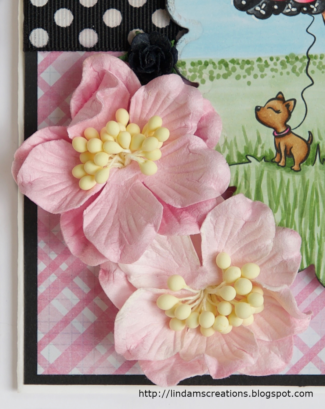 Linda's Creations: DIGI DOODLE STUDIOS OCTOBER CHALLENGE: PINK & BLACK