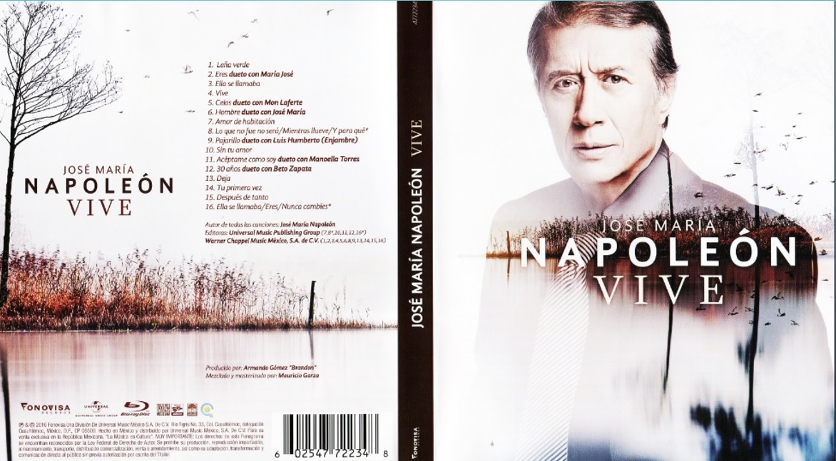 EL SILENCIO Y LA LOCURA: DISCOGRAFÍA JOSÉ MARÍA NAPOLEÓN : VIVE, 2016