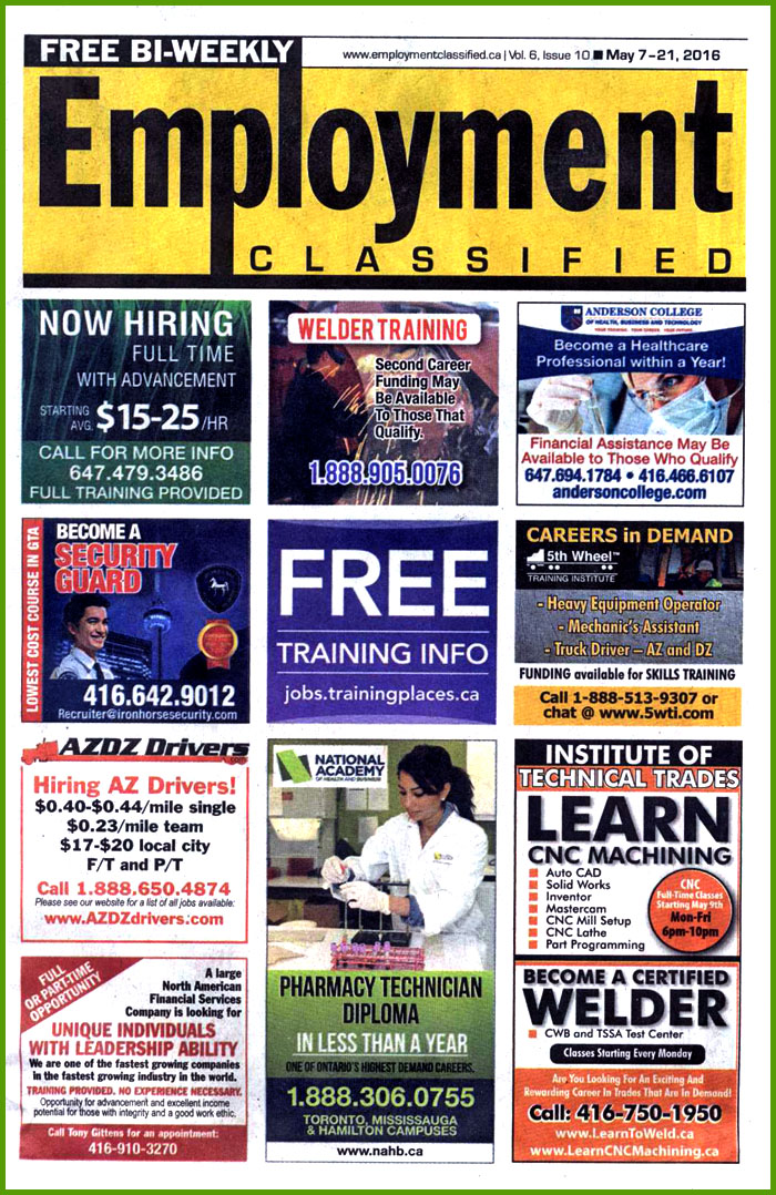 Bangladesh Canada and Beyond: EMPLOYMENT CLASSIFIED: A Publication of ...