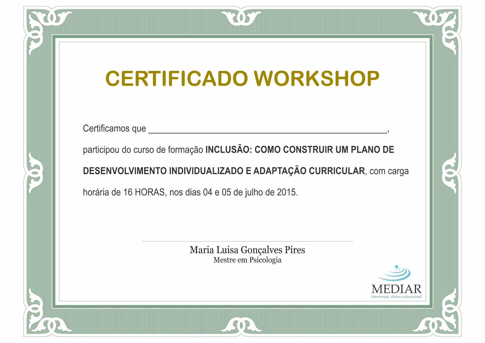 Arte Final e Propaganda: CERTIFICADOS
