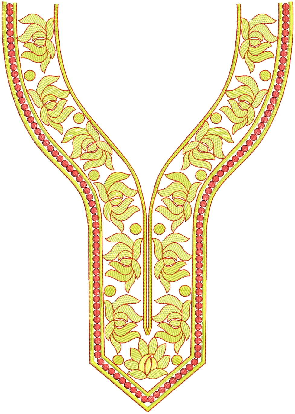 Embdesigntube: Fancy Attractive Embroidery Neck Patterns