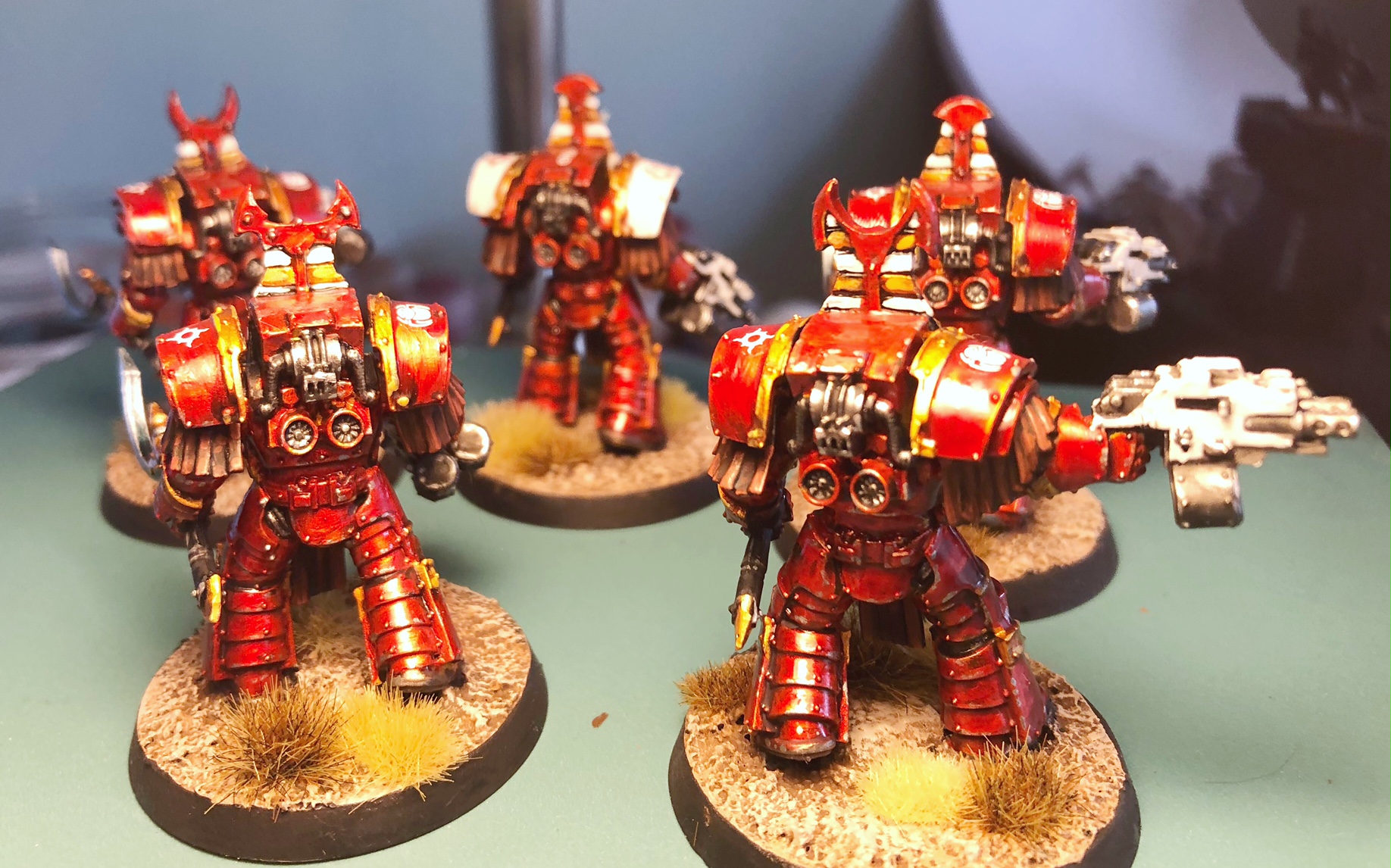 Fawcett Avenue Conscripts: Sehkmet Terminators for 30k Thousand Sons