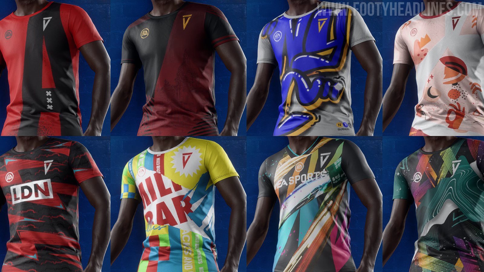 8 Unique FIFA Volta 'City' Kits Revealed - Bellerin Becomes 'Creative ...