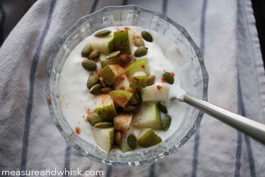 Sugar-Free Pear Yogurt | Measure & Whisk: Real food cooking with a dash ...
