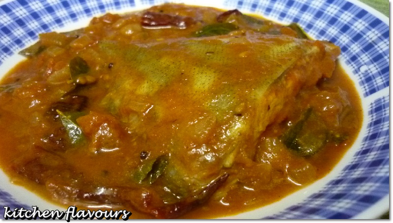 kitchen flavours: Chapa Pulusu (Andhra-style Tamarind-and-Fish Curry)