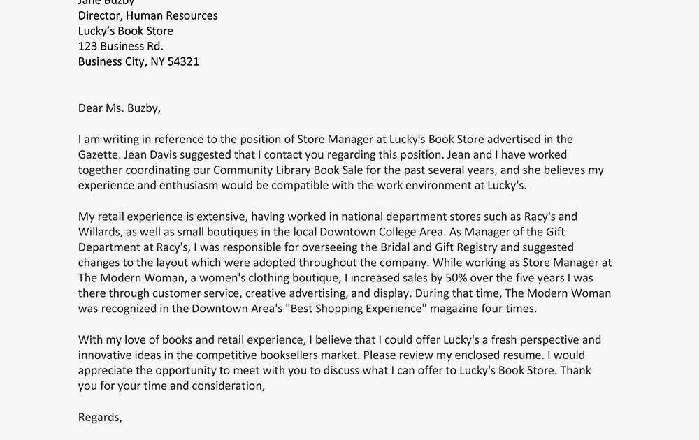 Cover Letter With References ~ Resume Letter