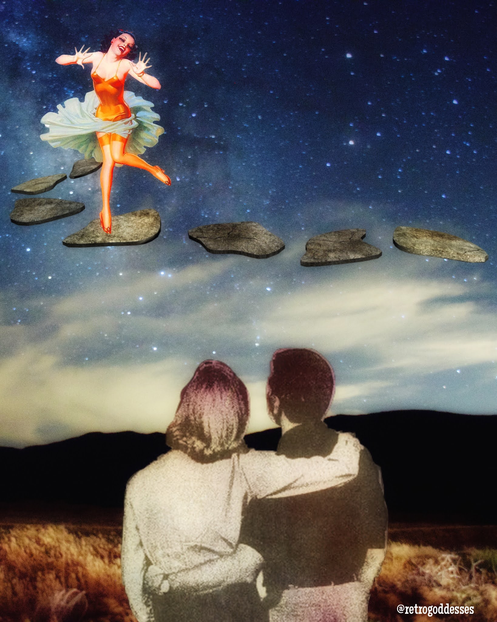 Rachel Hancock: Star Gazing, art by Rachel Hancock, 2020