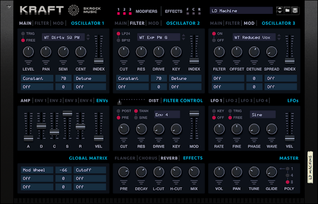 Skrock Music released Kraft Synthesizer for Reason Rack Extension ...