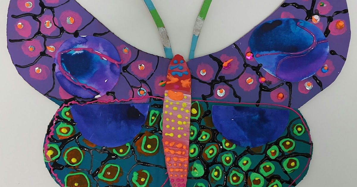 MaryMaking: Recycled Cardboard Butterflies Inspired by David Gerstein