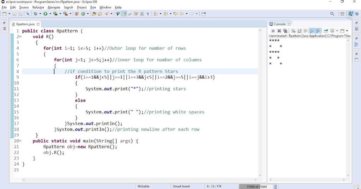 Basic Java Programs: R
