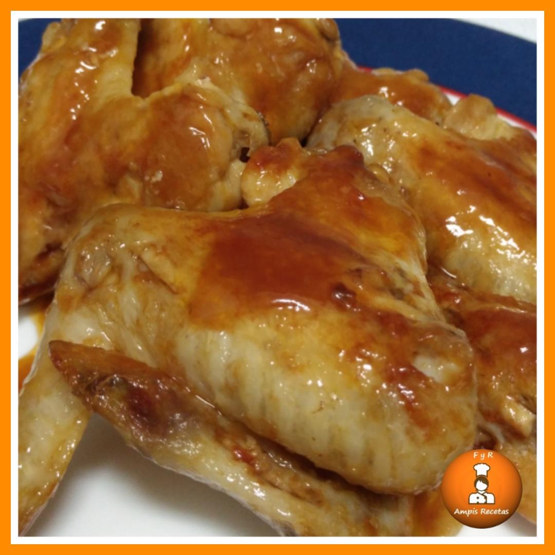 Alitas de pollo agridulces - Receta súper fácil ~ Fácil y Rico Ampis ...