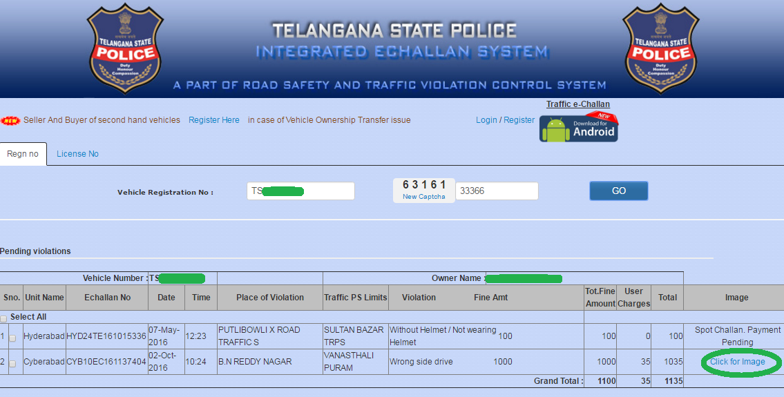 Telangana Traffic E-Challans Pay and E-Challan Status Online | Check ... Telangana Traffic E-Challans Pay and E-Challan Status Online | Check ...