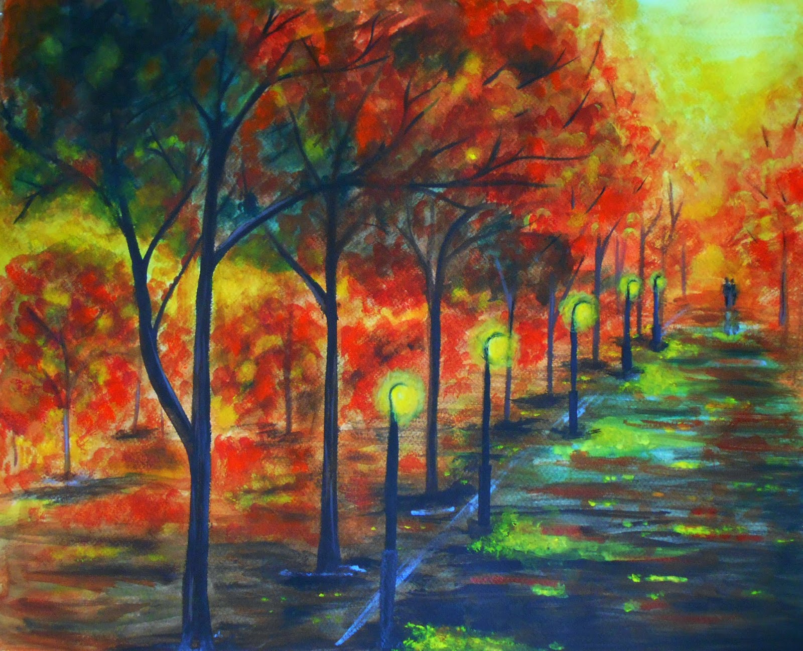 Mina rajzai: Tájkép