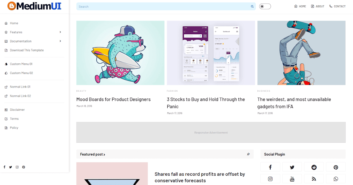 How To Setup Medium UI Blogger Template - Sora Blogging Tips