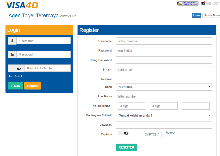 Visa4D | Bandar Togel Terpercaya | Terbaik Di Indonesia