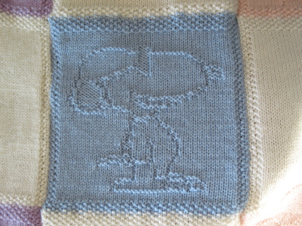 My Knitting Life And Other Stories: Snoopy Baby Blanket