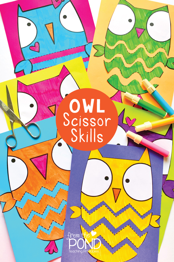 Owl Scissor Skill Crafts | From the Pond