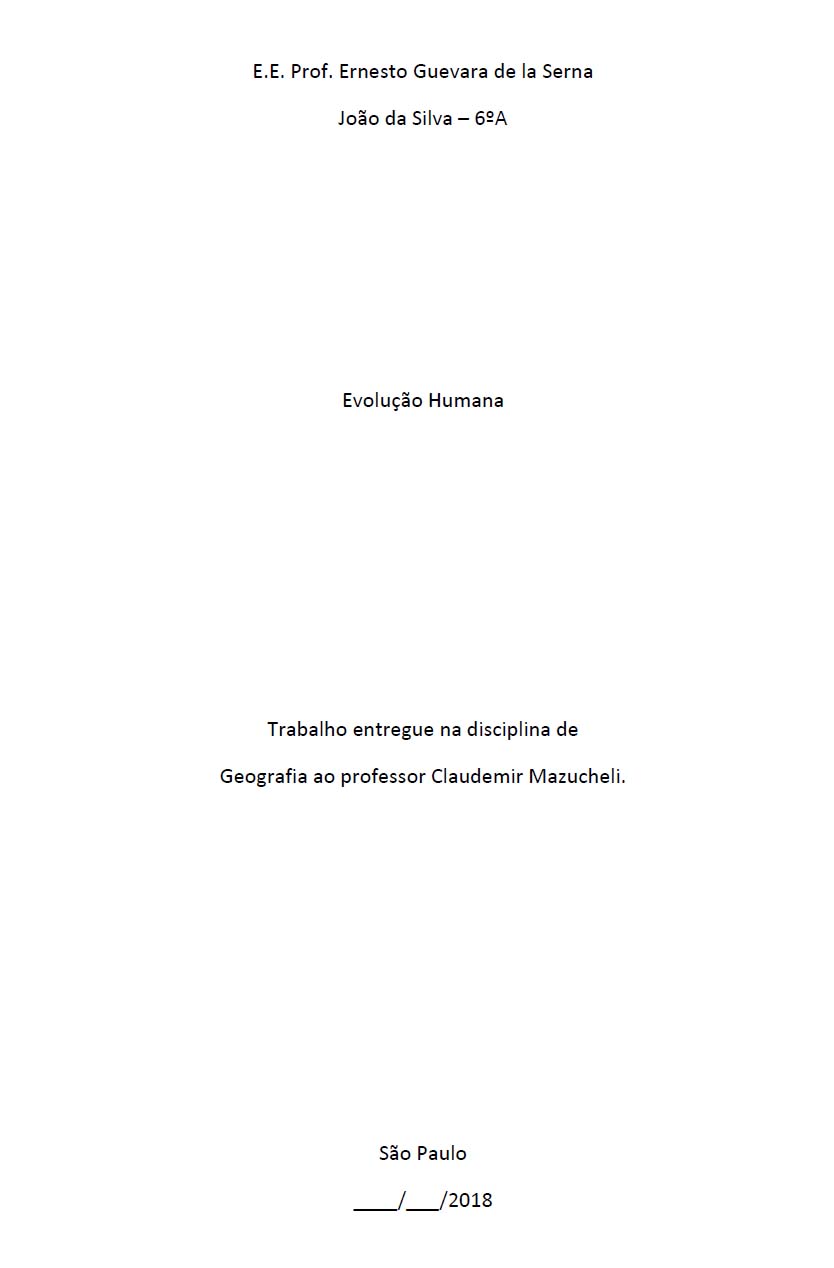 Capas De Trabalho Escolar Word - FDPLEARN