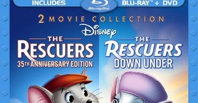 THE RESCUERS/RESCUERS DOWN UNDER: Blu-ray (Disney 1977, 1990) Disney ...