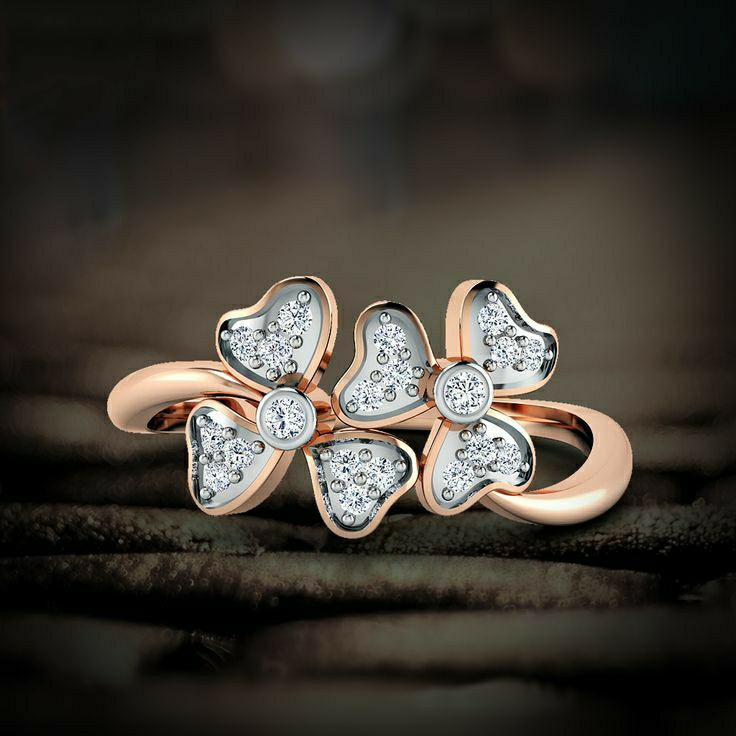 Rose gold diamond ring designs