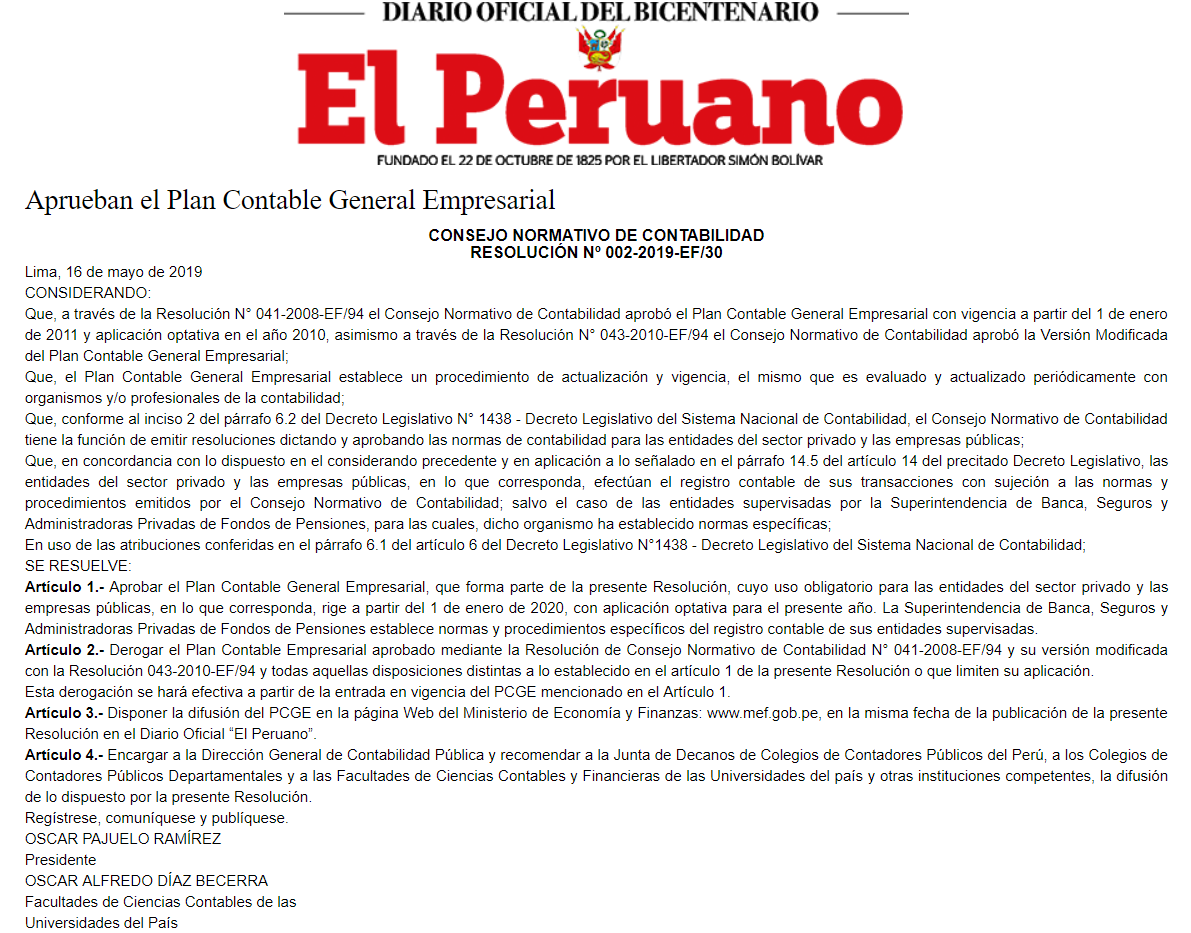 El Blog de Fredy Copari: EL CONSEJO NORMATIVO DE CONTABILIDAD DE PERÚ ...