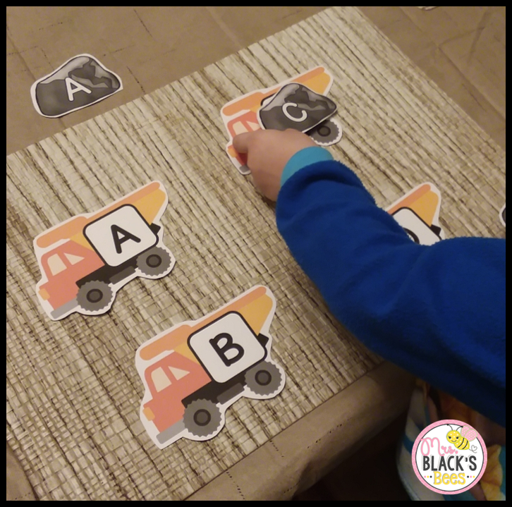 Construction Sensory Bins | Mrs. Black's Bees