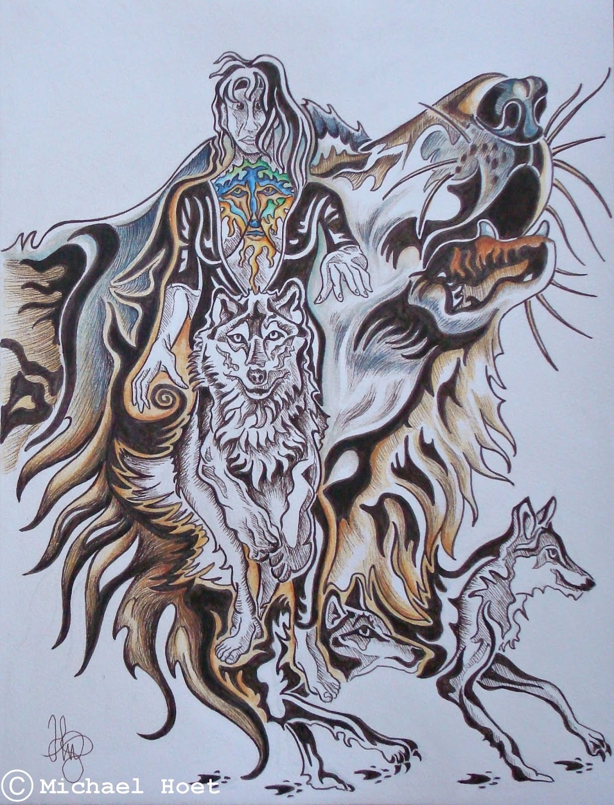 ART-VISIONS - MICHAEL & BARBEL HOET - VISUAL ARTISTS : Raven Wolf ...