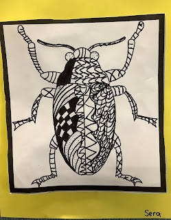 Art with Mrs Baker: Zentangle Bugs - Grade 1