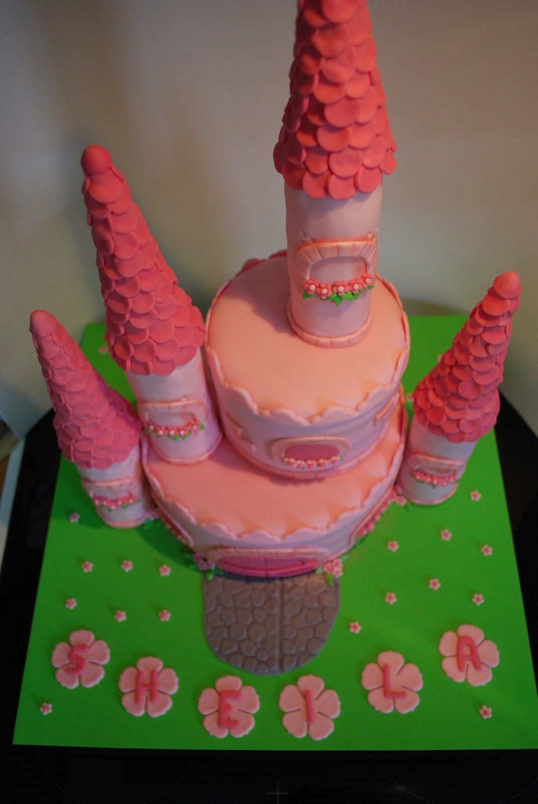 baby sugar: Tarta Castillo de Princesa Rosa