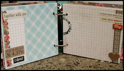 TERESA COLLINS DESIGN TEAM: Picture-a-Month mini book by Julie