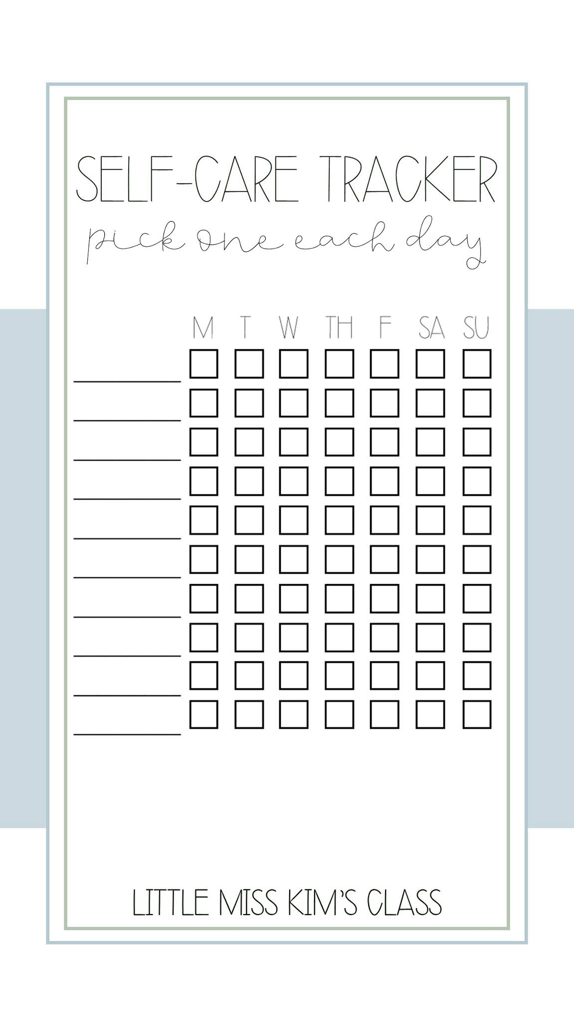 Little Miss Kim's Class: FREE Self-care Journal & Planner for Teachers