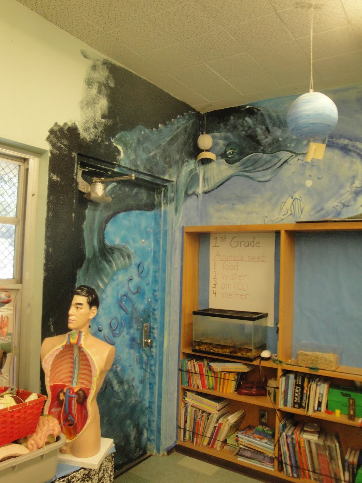 Lois's Art Blog: Science Lab Murals