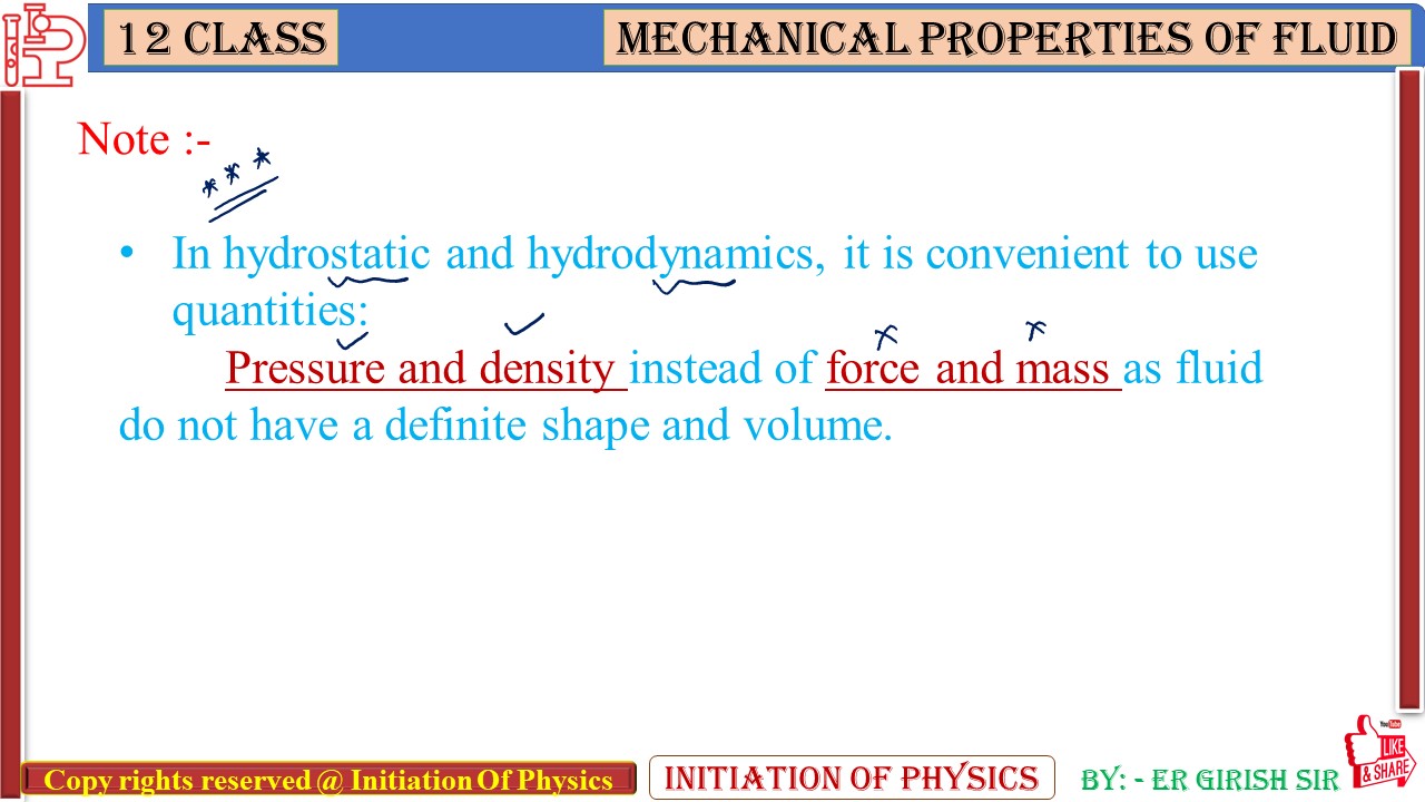 03. Mechanical Properties of Fluid - INITIATION OF PHYSICS