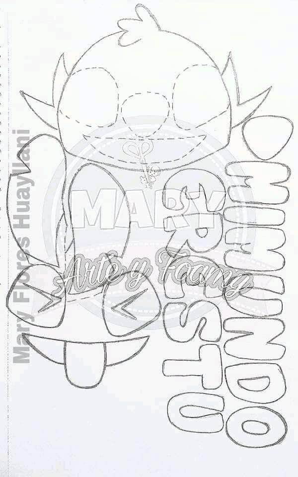 Eu Amo Artesanato: Stitch em Eva com Moldes