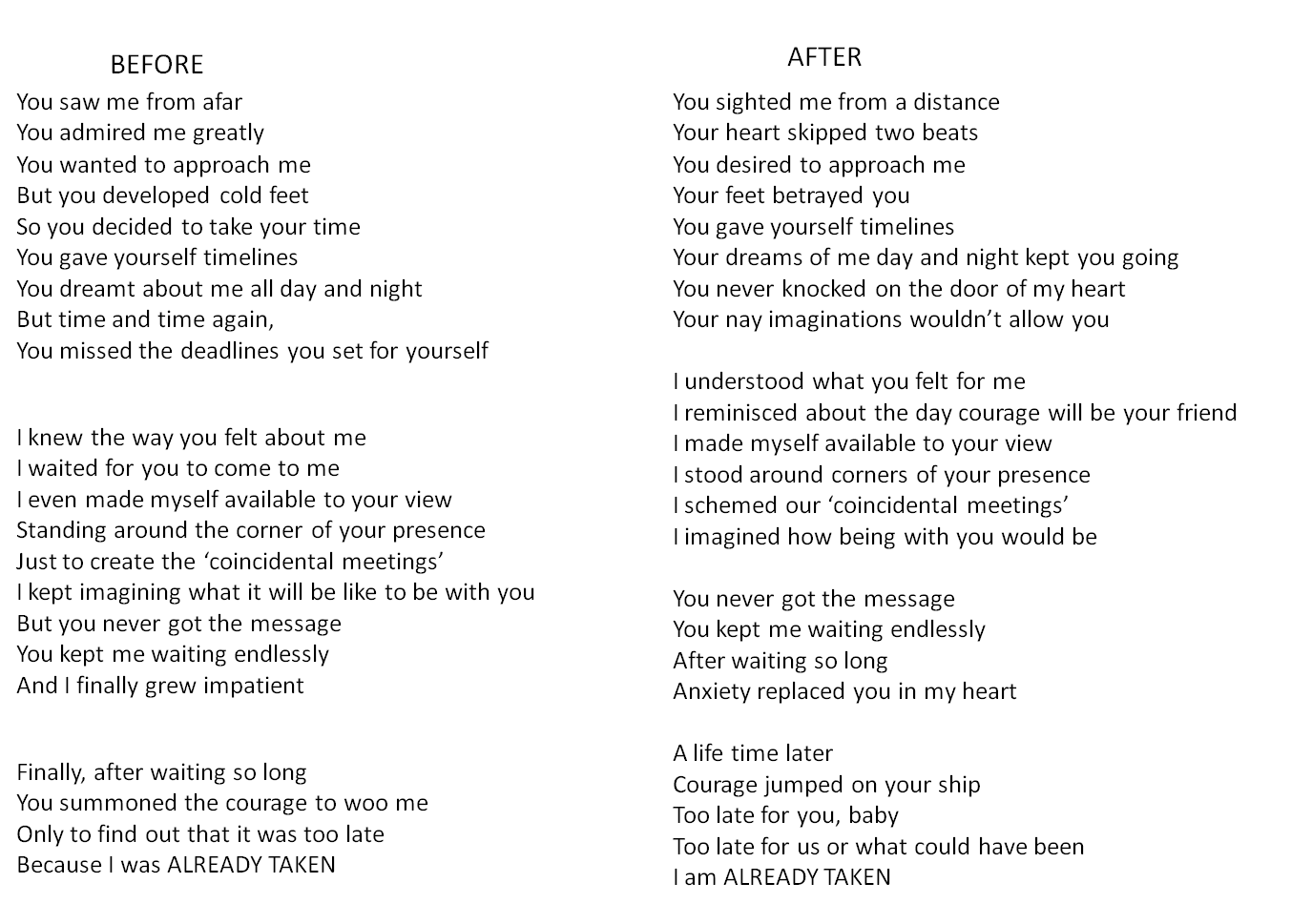 Before and After (The magic of editing) - Atilola's World