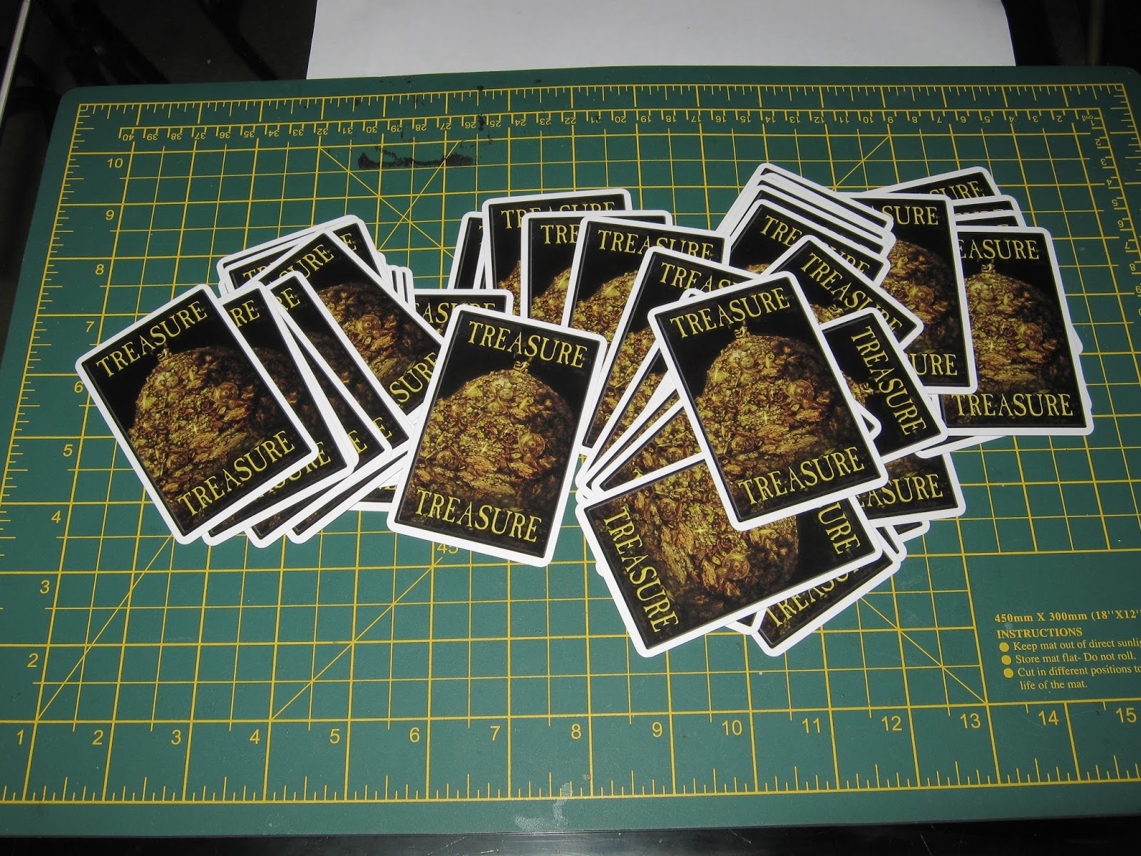 SOMETHING IN THE DUNGEON: WHQ - Treasure cards back from the printers