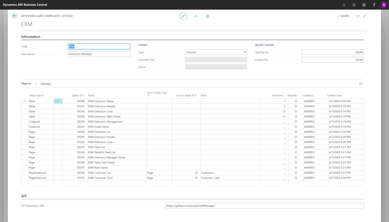 EXM - Business Central Extension Manager
