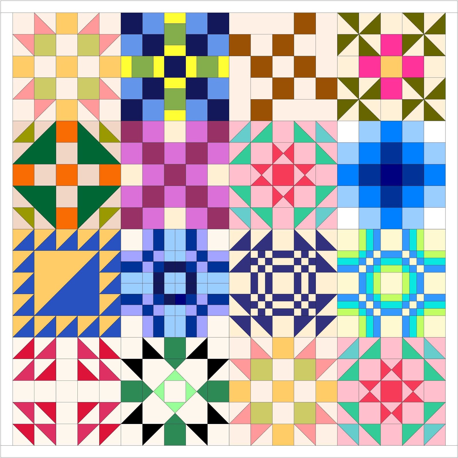 she can quilt: Decipher Your Quilt - finding the 25 patch block