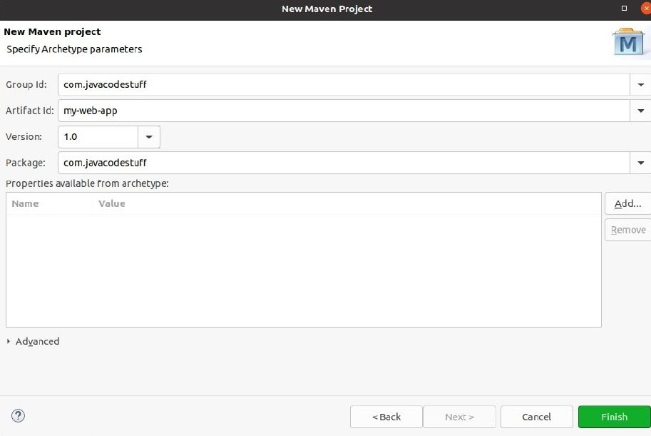 Create A Java Project Using Maven Archetypes