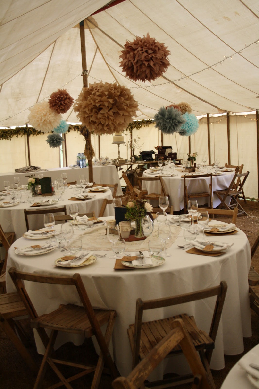 The Blossom Tree: Rustic Marquee Wedding