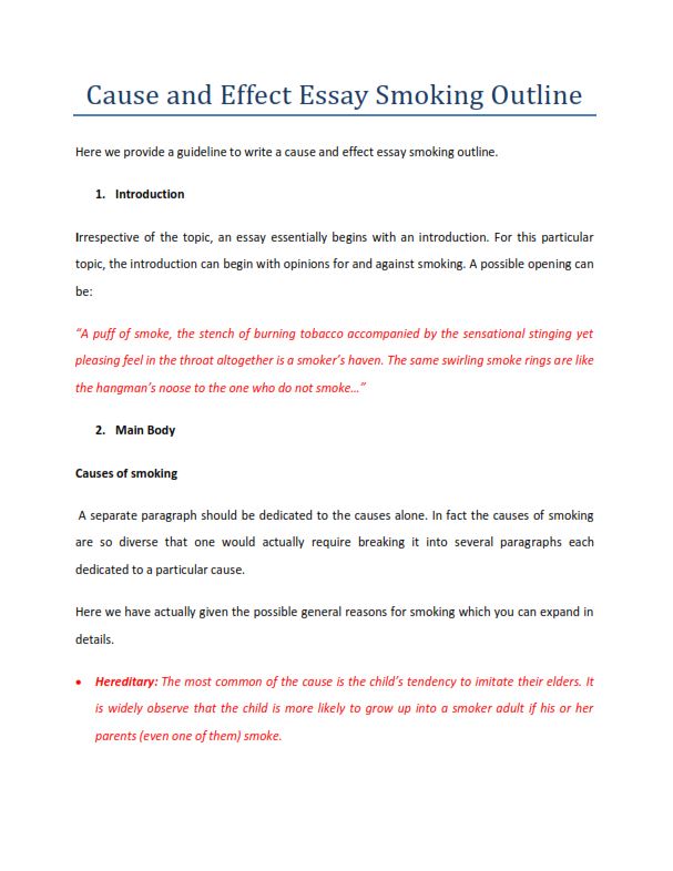 Cause Effect Essay Format ~ Resume Letter