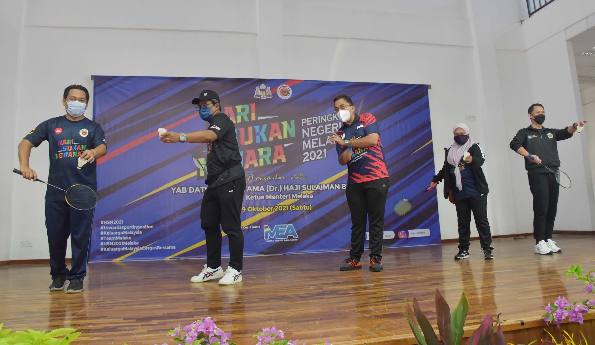 Sekitar Sambutan Hari Sukan Negara 2021 Peringkat Negeri Melaka Yang Telah Berlangsung Di Dewan ...