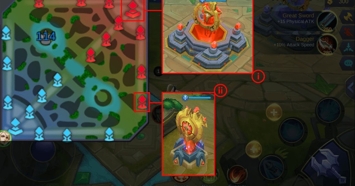 Detail Altar, Turret dan Minion | Mobile Legends - ID
