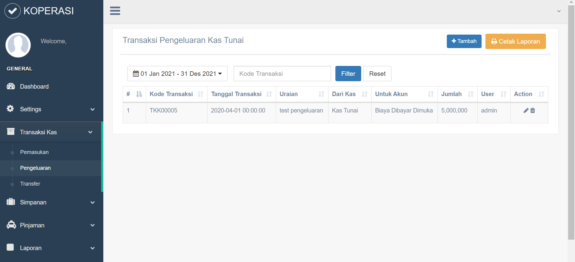 LIVE DEMO + APLIKASI KOPERASI SIMPAN PINJAM KARYAWAN BERBASIS WEB ...