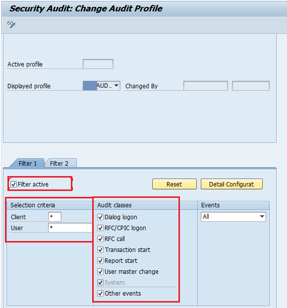 Sap Security Audit Log Activation Sm19 Sap Basis Genie