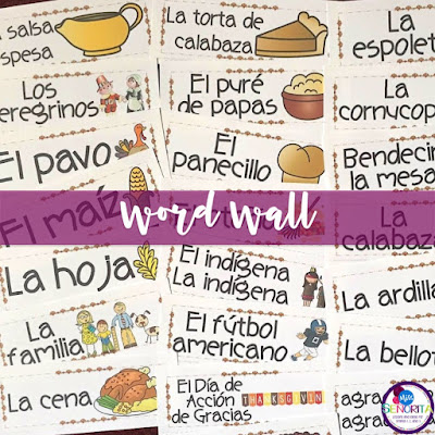 Easy Thanksgiving Activities in the Spanish Classroom | Miss Señorita