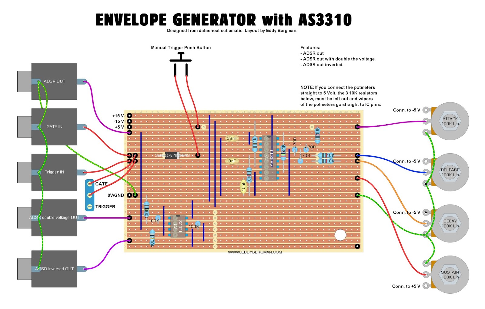 Envelope Generator Schematic - Pin on Circuits / Dual envelope ...